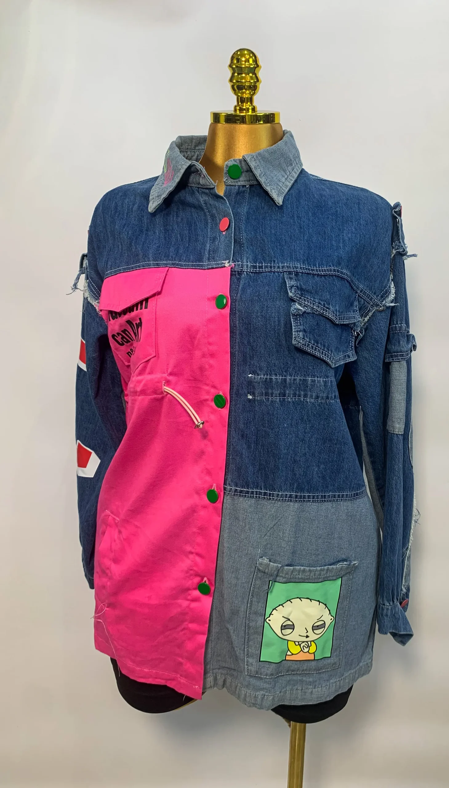 Denim Character Shirt - Fyzy Collections